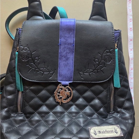 Disney | Bags | Disney Villains Maleficent Small Black Backpack With ...